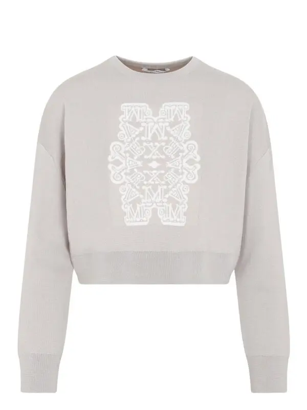 Max Mara Logo Intarsia Crewneck Jumper - No