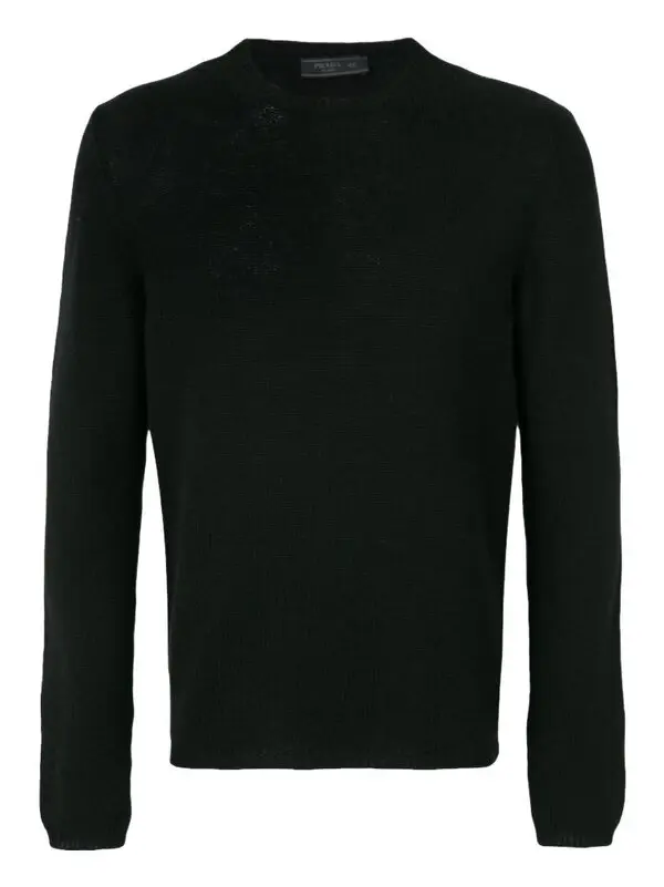 Prada Cashmere Crew-neck Sweater - Black