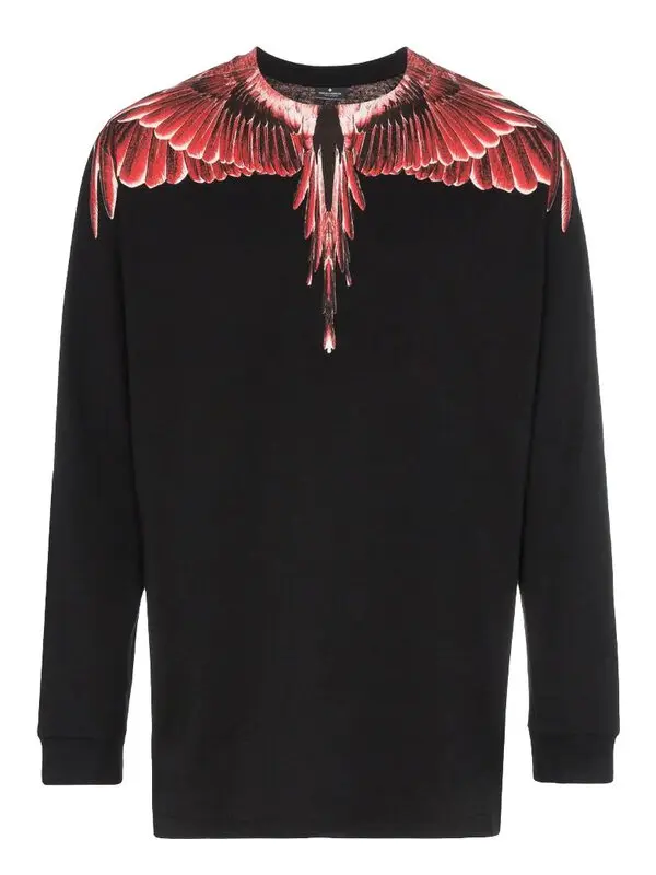 MARCELO BURLON COUNTY OF MILAN Printed Sweater - Black