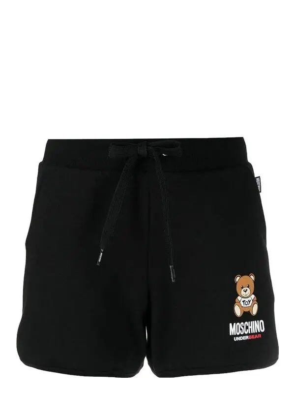Moschino Underbear Logo Sports Shorts - Black