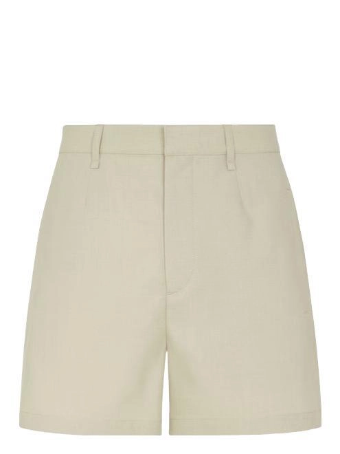 Fendi Logo Patch Bermuda Shorts - Beige