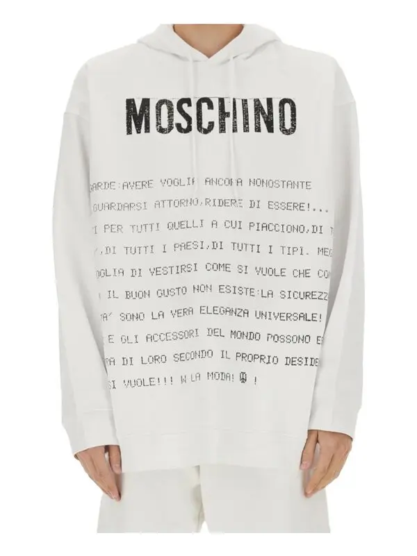 Moschino Long Sleeve Sweatshirt - White