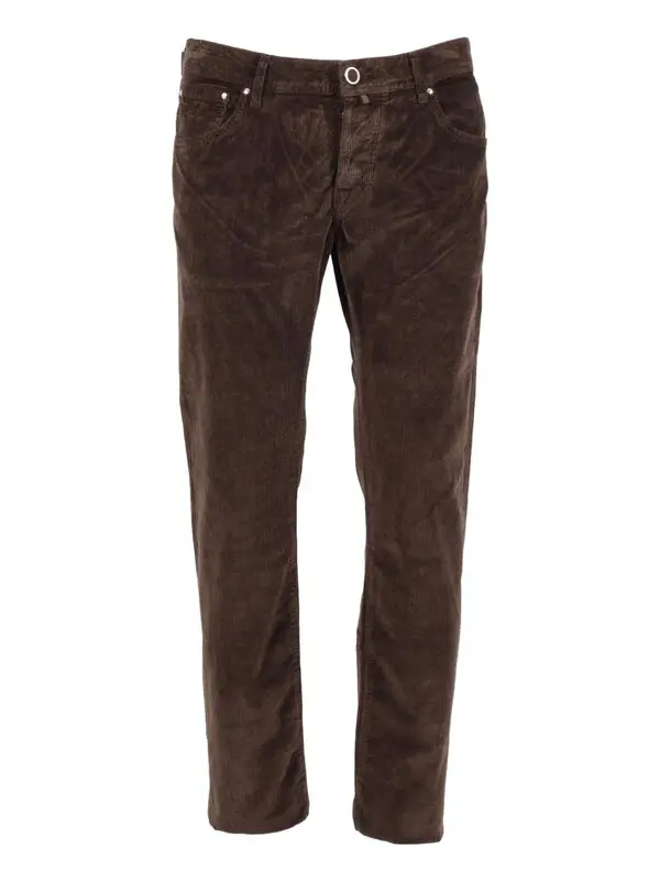 Jacob Cohen Nick Corduroy Five-pocket Trousers - Brown