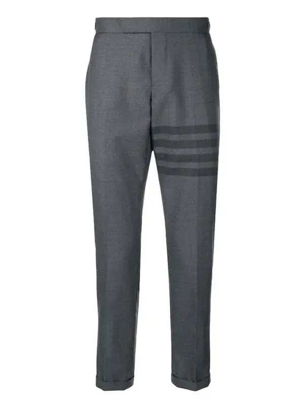 Thom Browne 4-bar Skinny-fit Trousers - Medium Gray