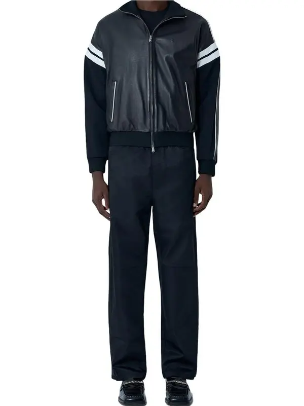 WALES BONNER Satin Twill Track Pants - Black