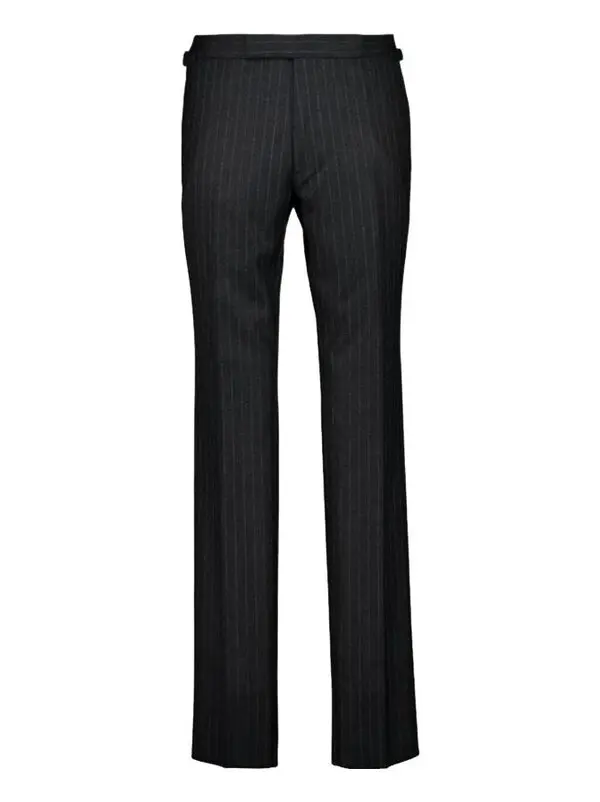 TOM FORD Pinstriped Tailored Trousers - Dark Gray