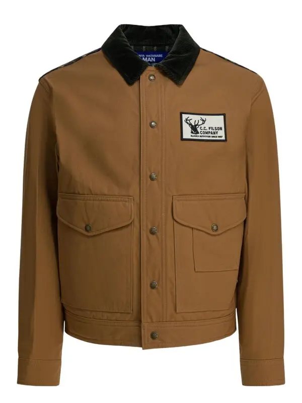 Junya Watanabe Logo Snap Button Casual Jacket - Brown
