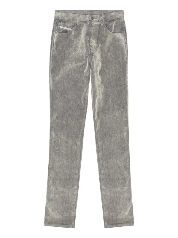 DIESEL® Straight-leg High-rise Jeans - Grey