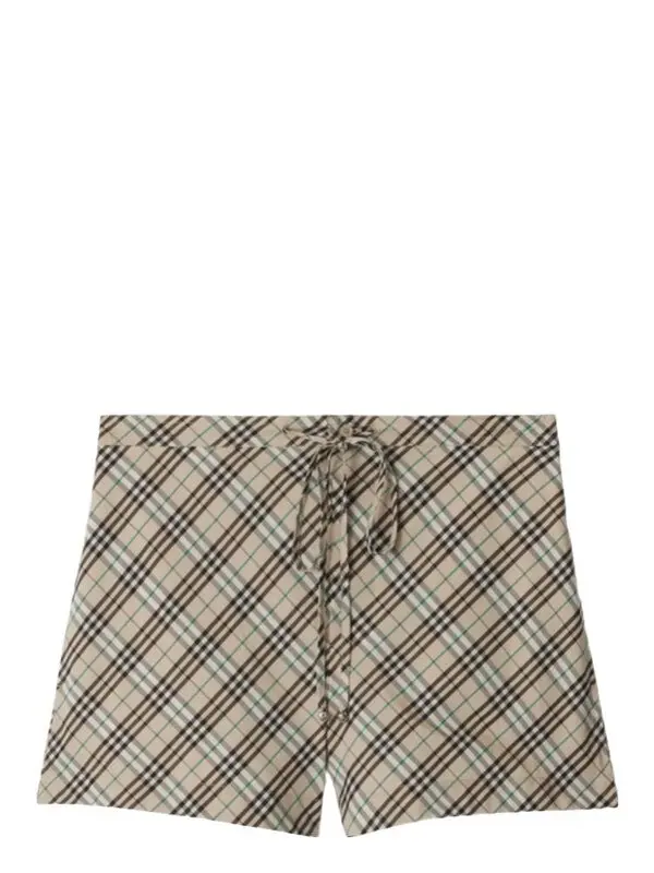 Burberry Vintage Check Drawstring Shorts - Chaff Color