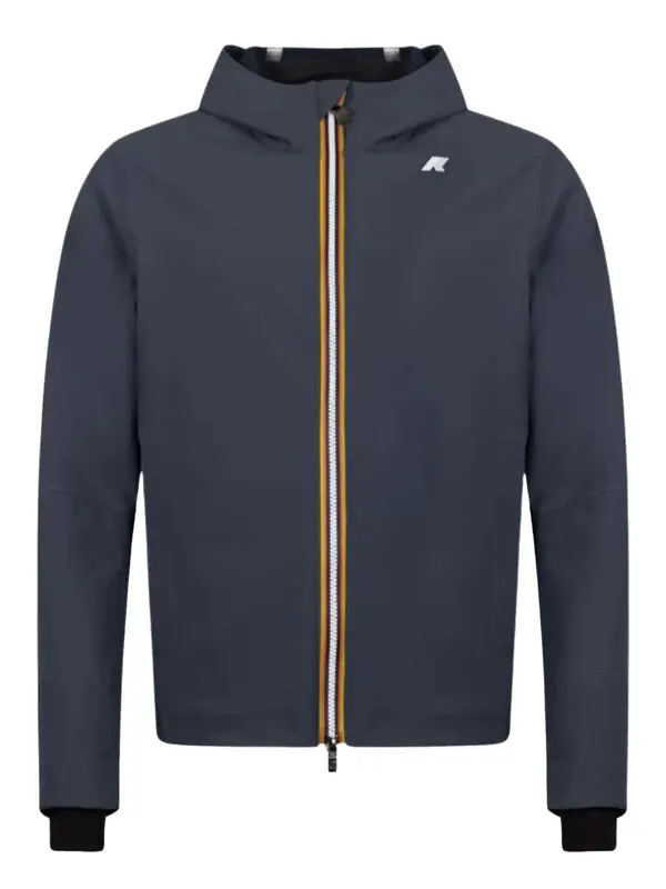 K-WAY Zip-up Hooded Jacket - Black