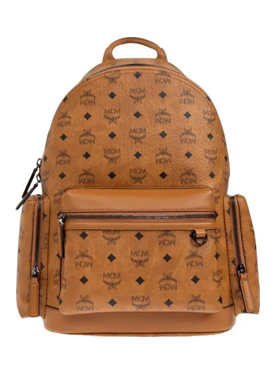 Mcm Stark Backpack - Brown