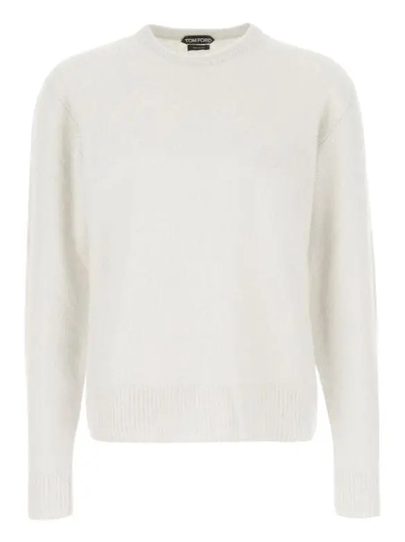 TOM FORD Crewneck Knitted Jumper - White