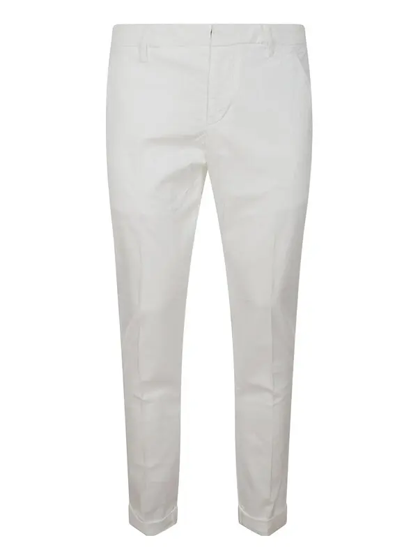 DONDUP Slim Fit Pants - White