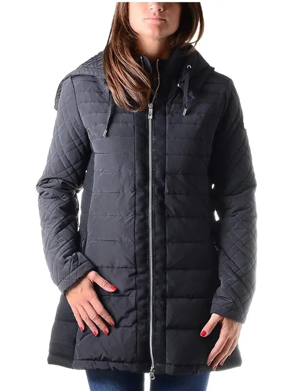 Emporio Armani Padded Logo Down Jacket - Black