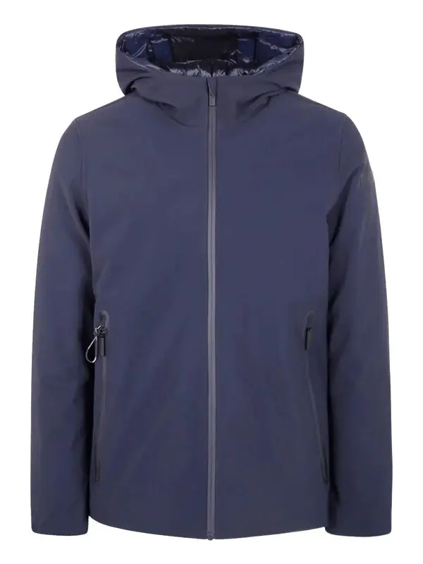 RRD Hooded Zip-front Coat - Blue