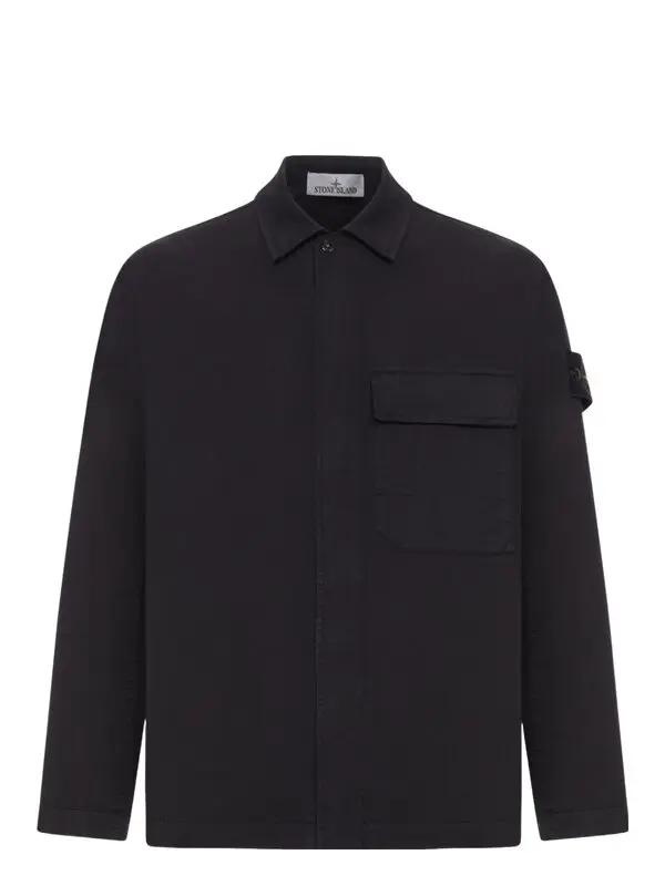 Stone Island Compass Badge Overshirt - Black