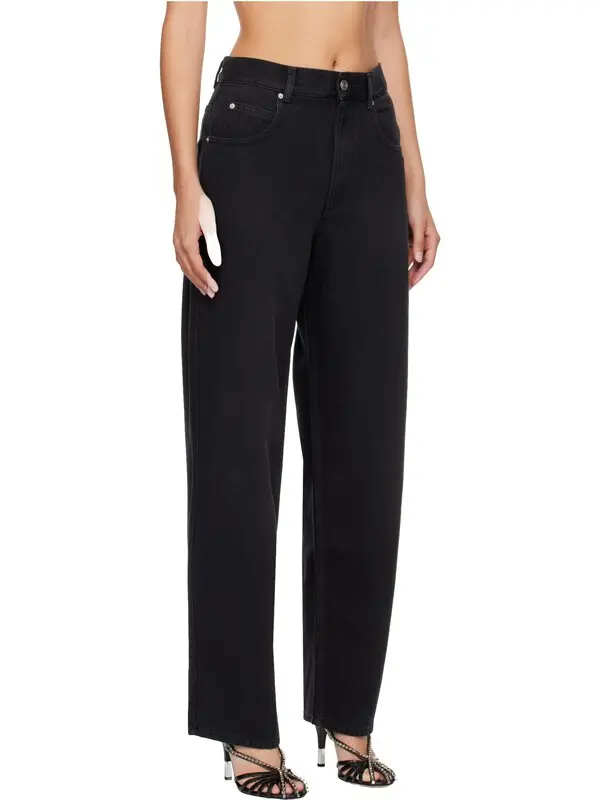 Isabel Marant Étoile Jenny Straight-leg Jeans - Faded Black