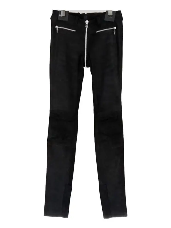 Chrome Hearts Leather Belt Loop Pants - Black