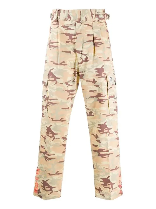 DIESEL® Slim Fit Camouflage Cargo Pants - Color