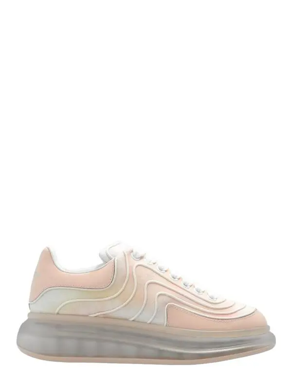 Alexander McQueen Oversized Low-top Sneakers With Logo Detail - Nude