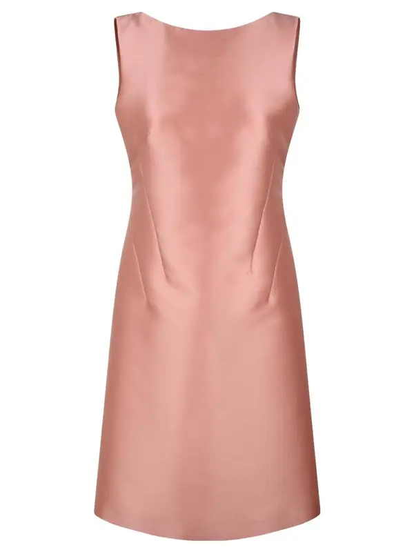 Alberta Ferretti Satin Sleeveless Midi Dress - Rosa