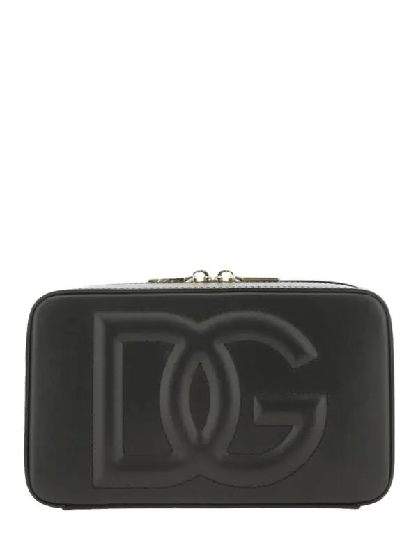 Dolce & Gabbana Logo Embossed Camera Bag - Black