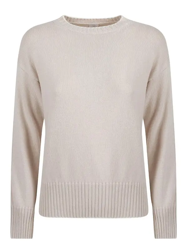 Eleventy Crew Neck Knitted Sweater - Nude