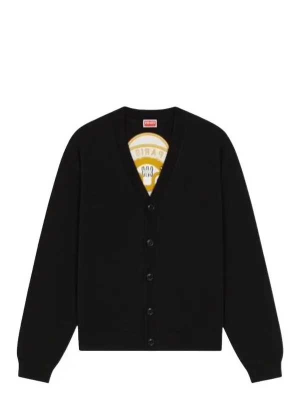 Kenzo Tiger Academy Buttoned Cardigan - Black