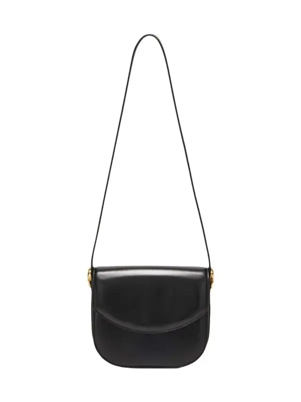 JIL SANDER Coin Foldover Crossbody Bag - Black