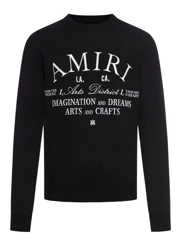 Amiri Arts District Embroidered Jumper - Black