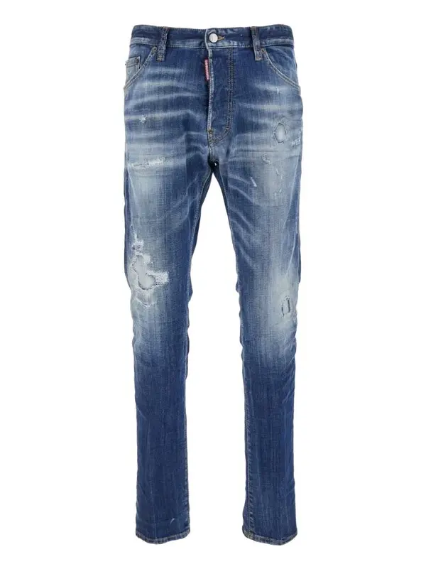Dsquared2 Distressed Skinny Jeans - Blue
