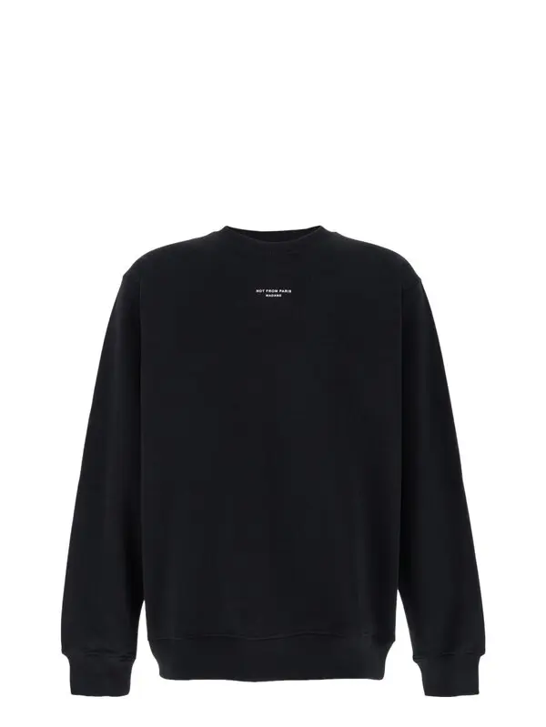Drole De Monsieur Drôle De Slogan Crewneck Sweatshirt - Black