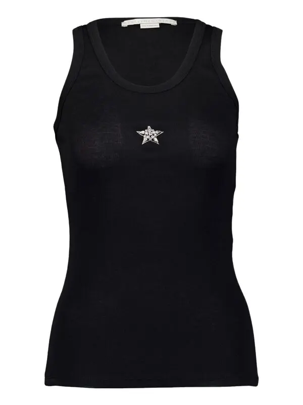 Stella McCartney Star Embellished Tank Top - Black