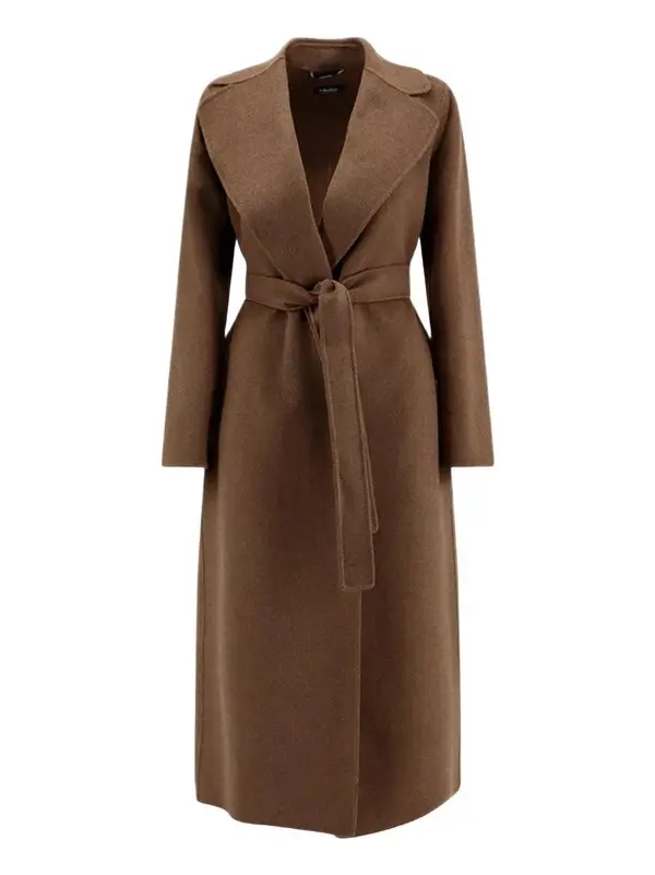 Max Mara Poldo Belted Long-sleeved Coat - No