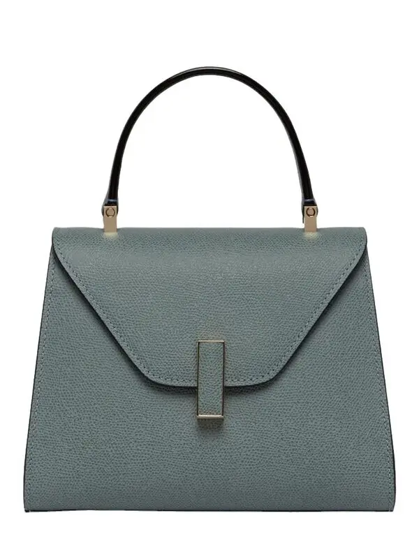 VALEXTRA Iside Foldover Mini Top Handle Bag - Gray