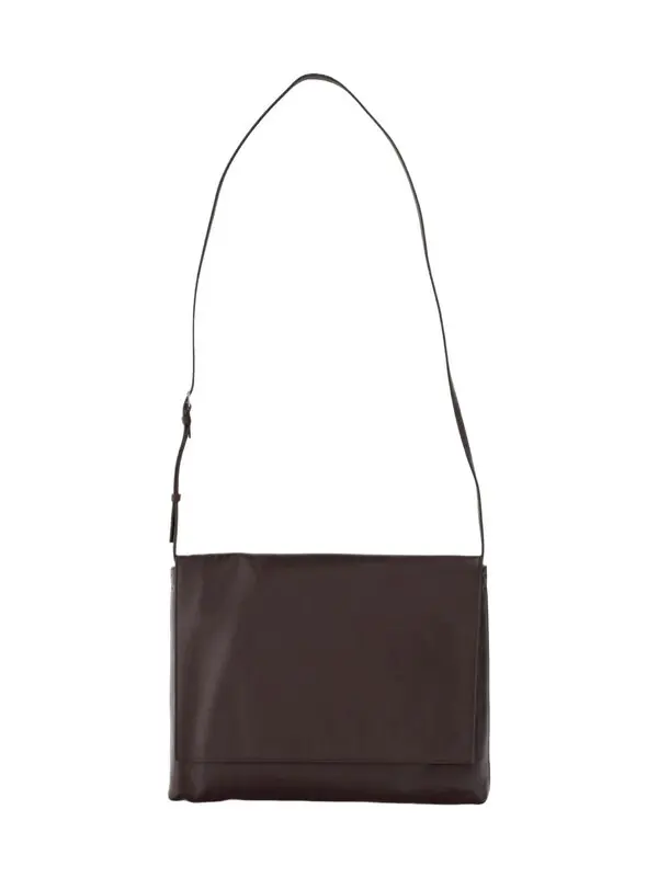 THE ROW Nan Messenger Shoulder Bag - Dark Brown