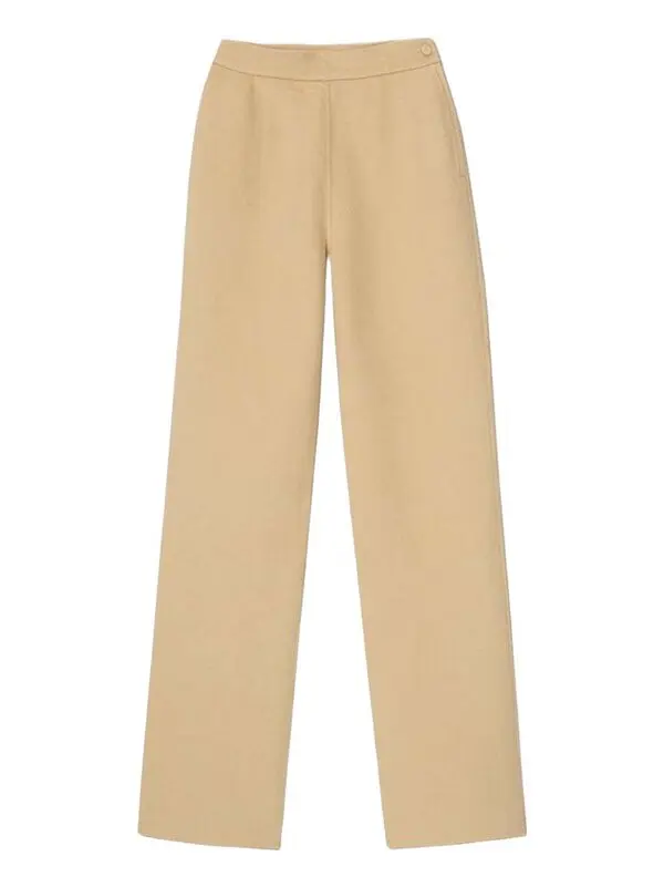 Nanushka High-waisted Knitted Trousers - Nude