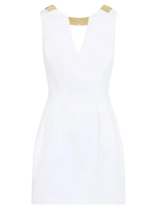 Elisabetta Franchi Plaque Mini Dress - Avorio
