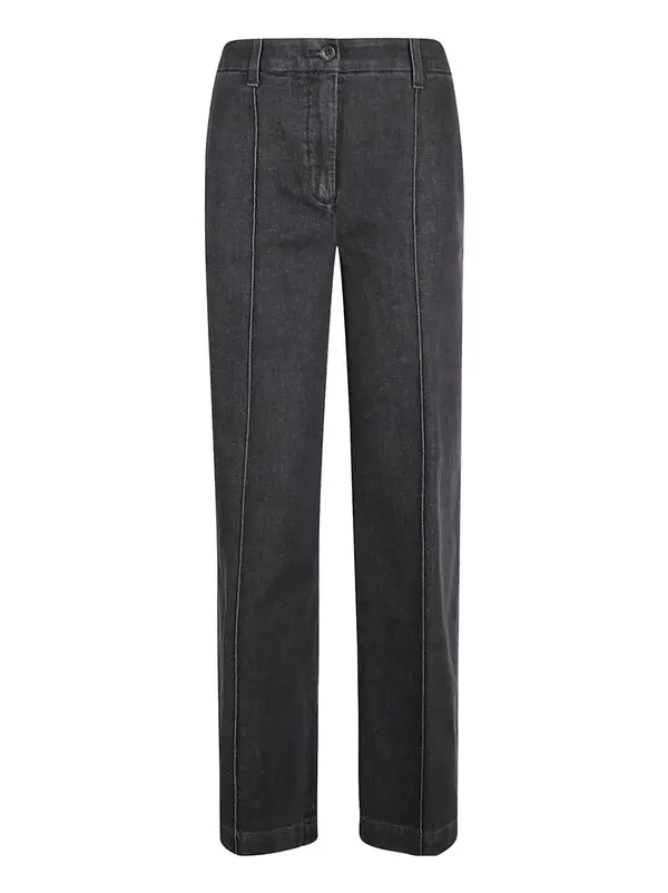 Eleventy Tailored Straight-leg Pants - Black