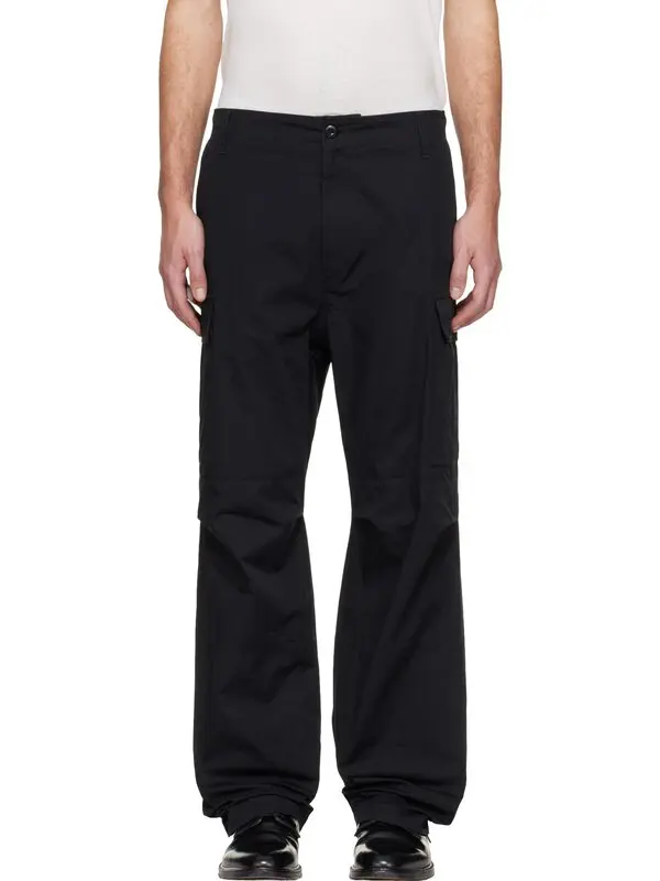 MAISON MARGIELA Straight Leg Cargo Trousers - Black
