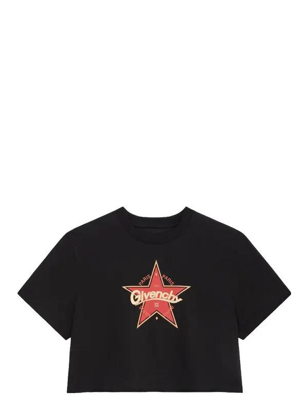 Givenchy Printed Jersey Short T-shirt - Black