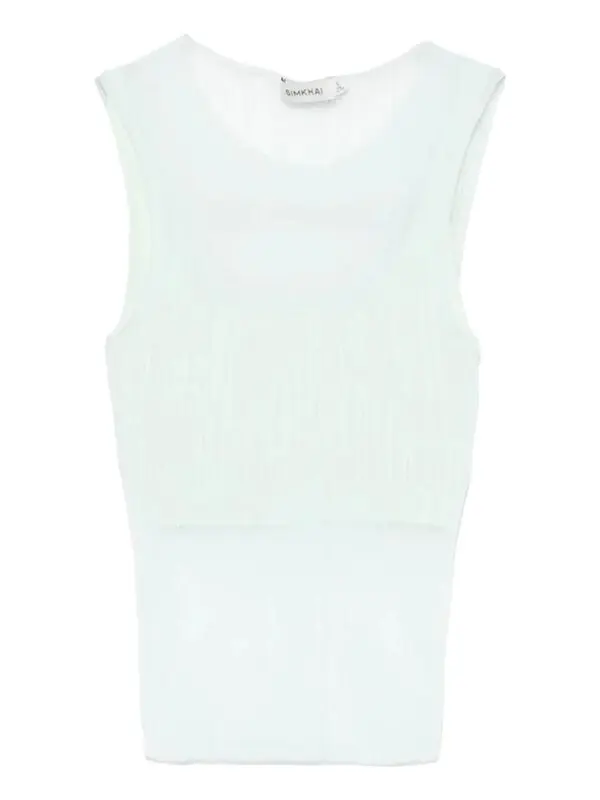 Simkhai Oakley Tank - White