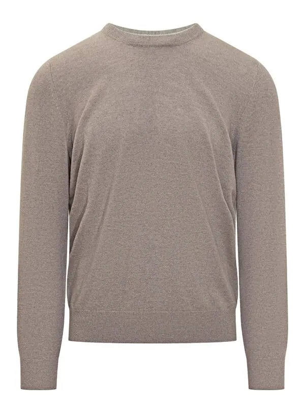 Brunello Cucinelli Crewneck Knitted Jumper - Gray