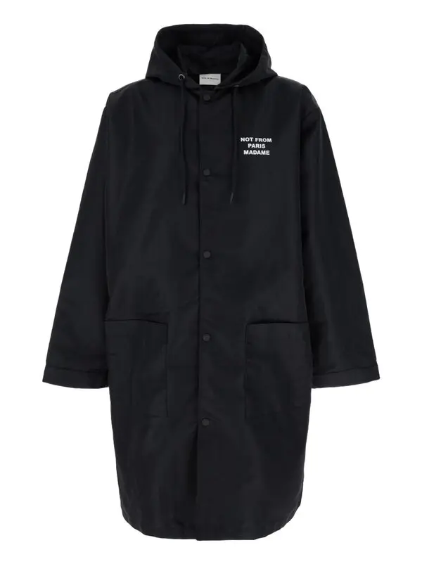 Drole De Monsieur Long Parka - Black