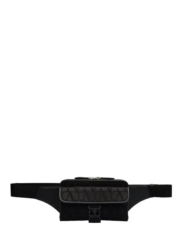 Valentino Garavani Iconographe Nylon Belt Bag - Black