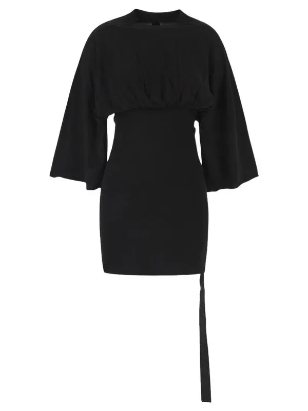 Rick Owens Bubble Sleeve Cinched Dress - Black