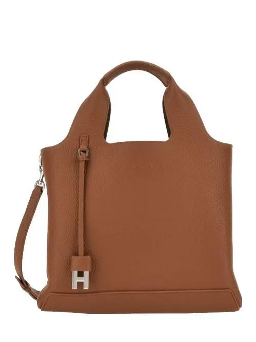 Hogan Top Handle Shoulder Bag - Brown