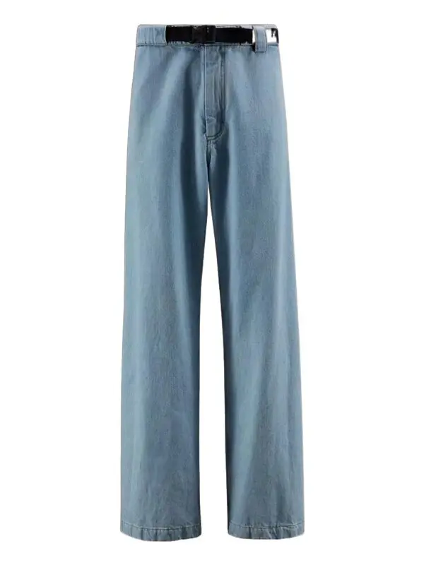 Moncler X Jw Anderson Wide Leg Jeans - Navy Blue