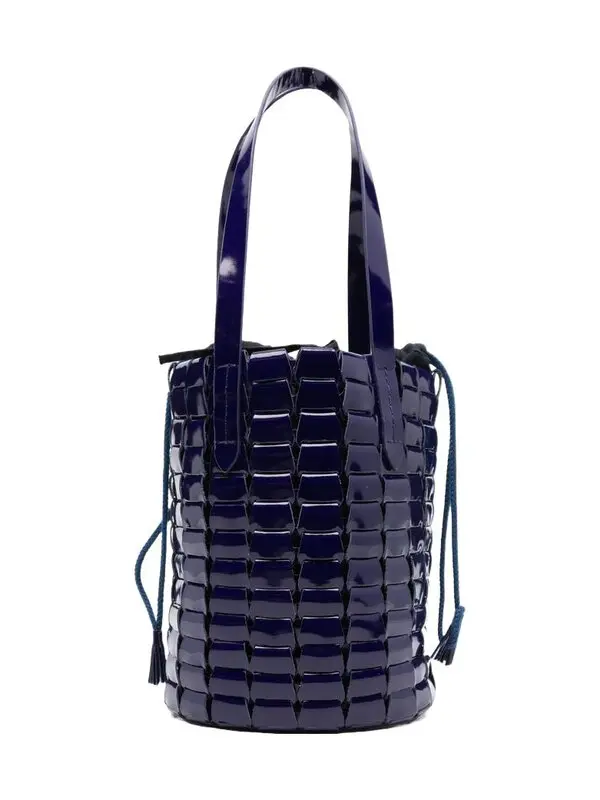 Dragon Diffusion Woven Bucket Bag - Black