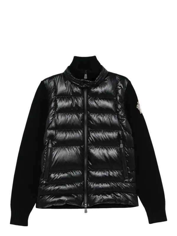 Moncler Padded Zip-up Cardigan - Black